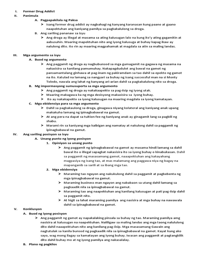 Position Paper in Esp | PDF