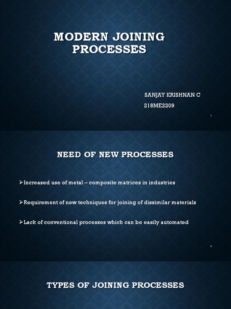 Modern Joining Processes | PDF | Rivet | Welding