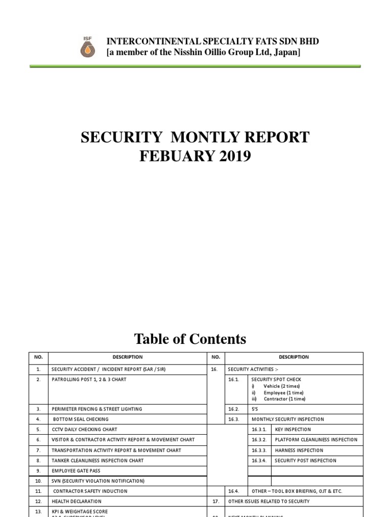 Security Montly Report FEBUARY 2019 | PDF | Emergency Services | Privacy
