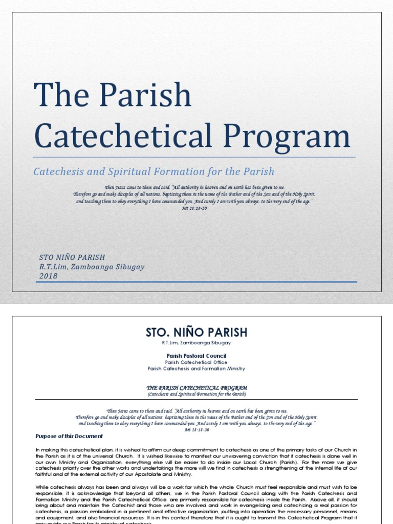 Catechetical Program | PDF | Catechism | Catholic Church