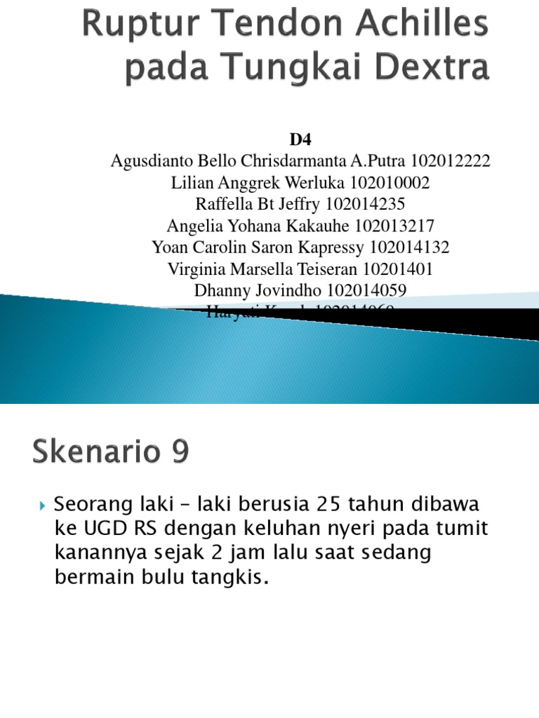 Rupture Tendon 2 | PDF