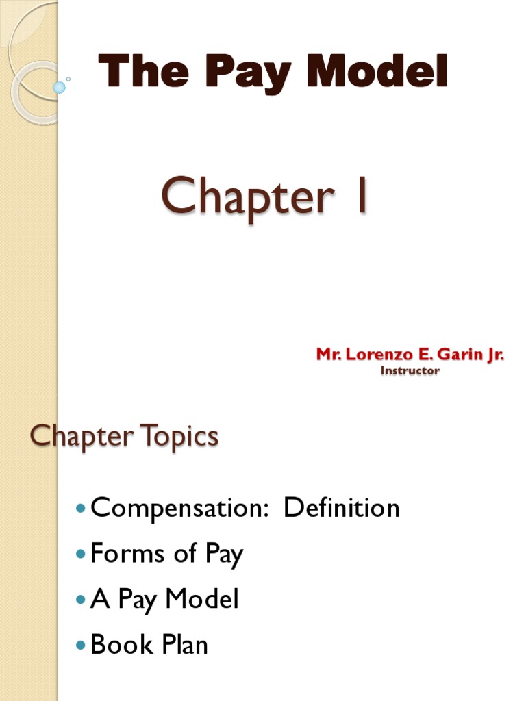 Pay Model- Final.ppt | Wage | Employment