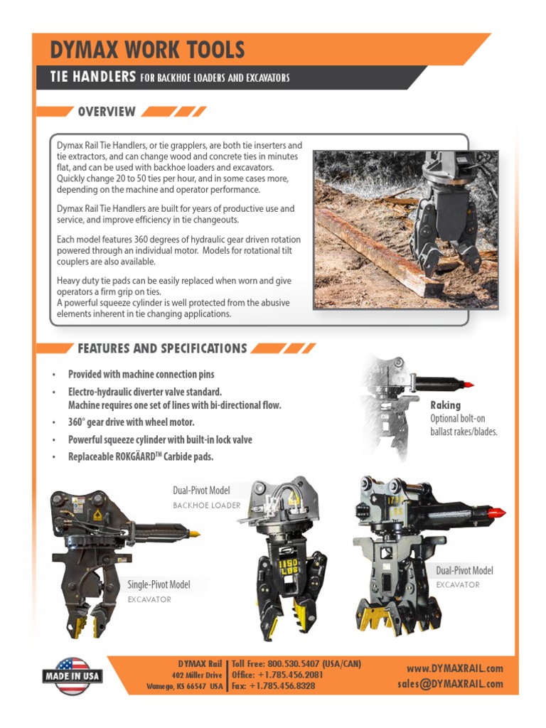 Dymax Work Tools: Tie Handlers | PDF