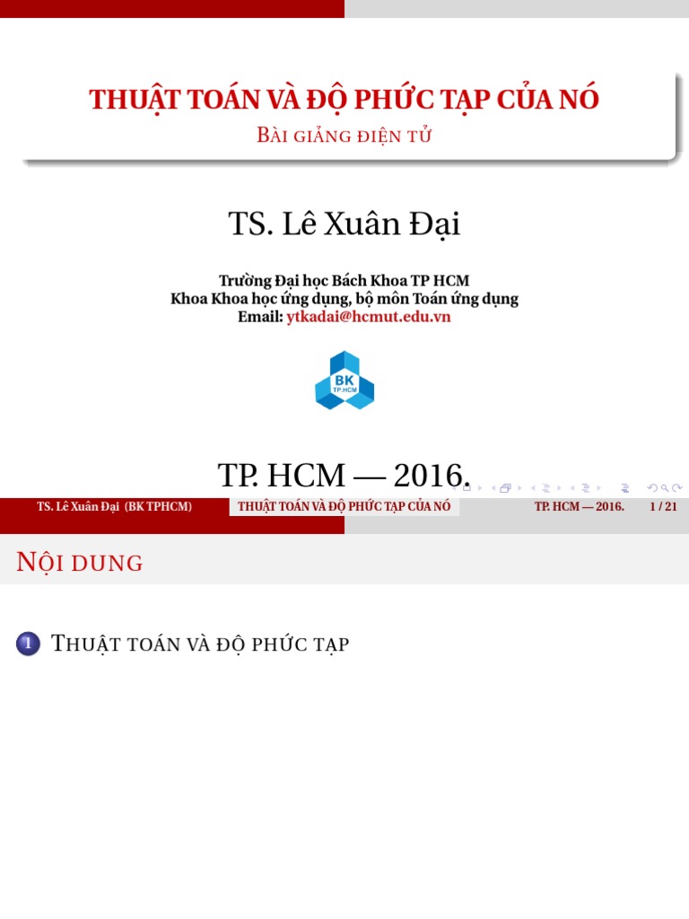 Thuat Toan Do Phuc Tap | PDF