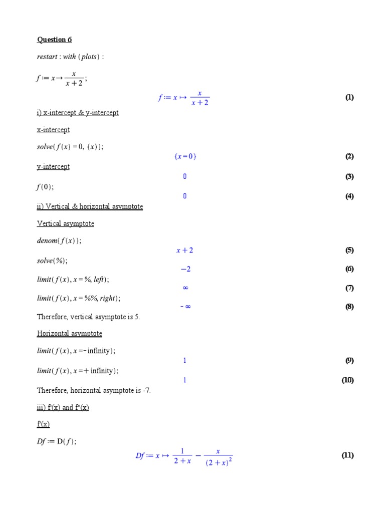 Assignment Maple 6 | PDF | Calculus | Analytic Geometry