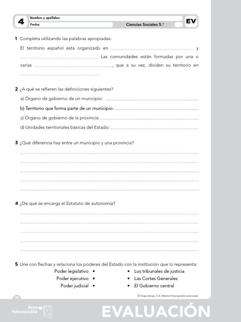 Eval 4 Ciencias Sociales PDF | PDF