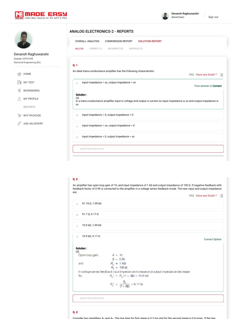 Analog Electronics-2 PDF | PDF | Amplifier | Operational Amplifier