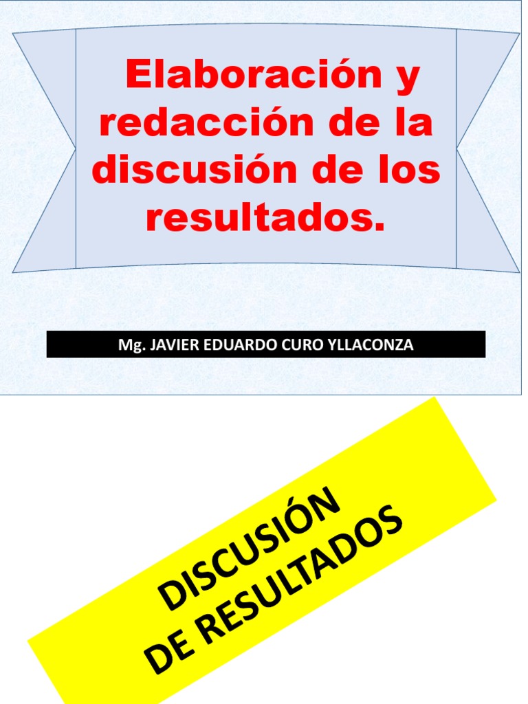 Redacción de la Discusión de Resultados | PDF | Science | Epistemología
