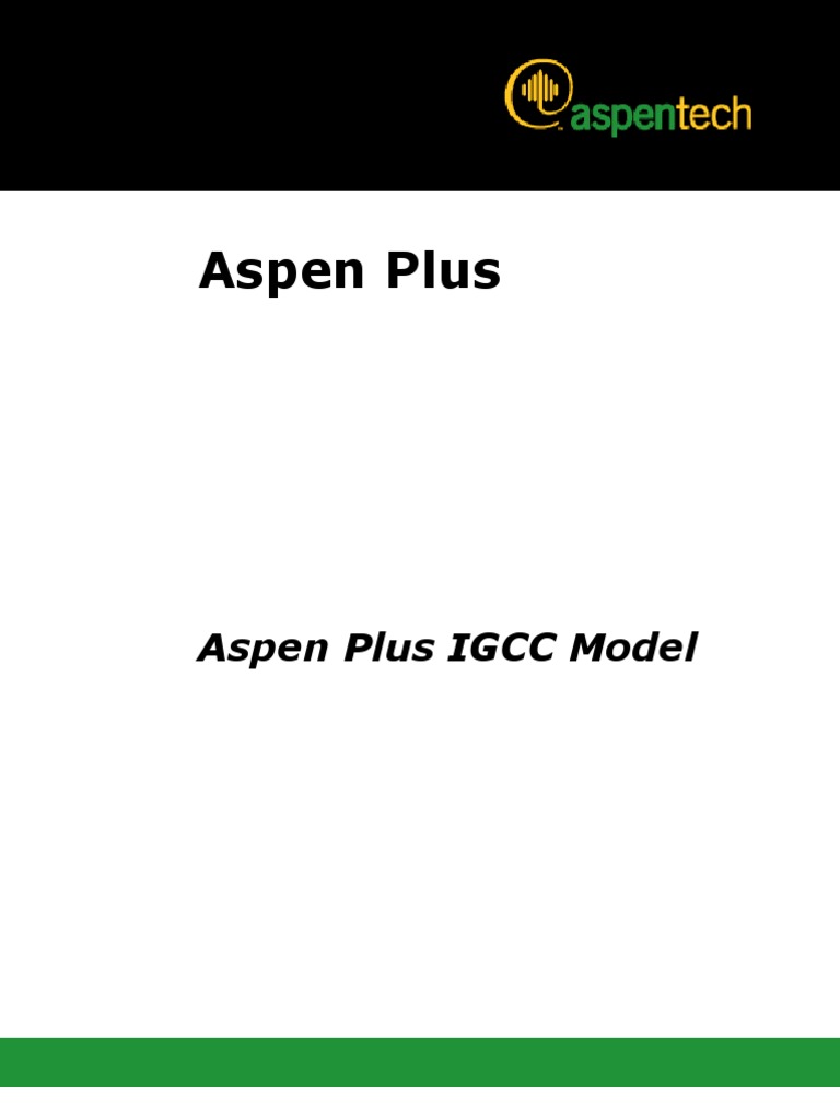 Aspen Plus IGCC Model | PDF | Gasification | Coal