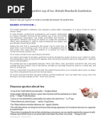 Tea Making Flowchart in 6 Steps | PDF