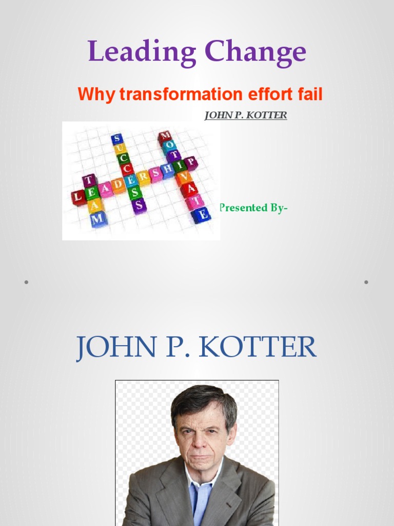 Overcoming the Eight Reasons Why Organizational Transformation Efforts ...