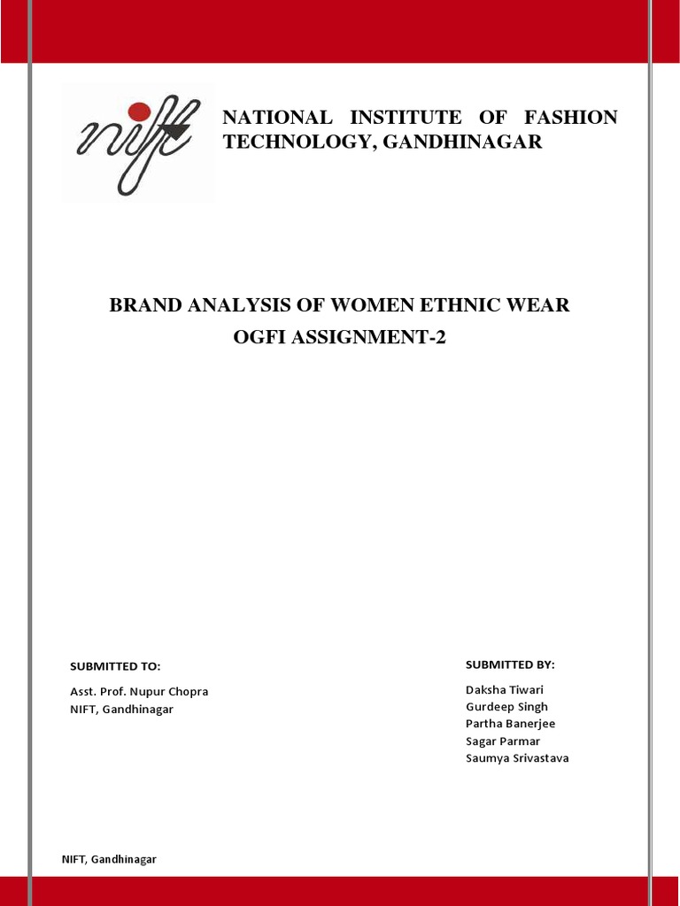 Different Brands Analysis of Women's Ethnic Wear in EBO and MBO | PDF ...