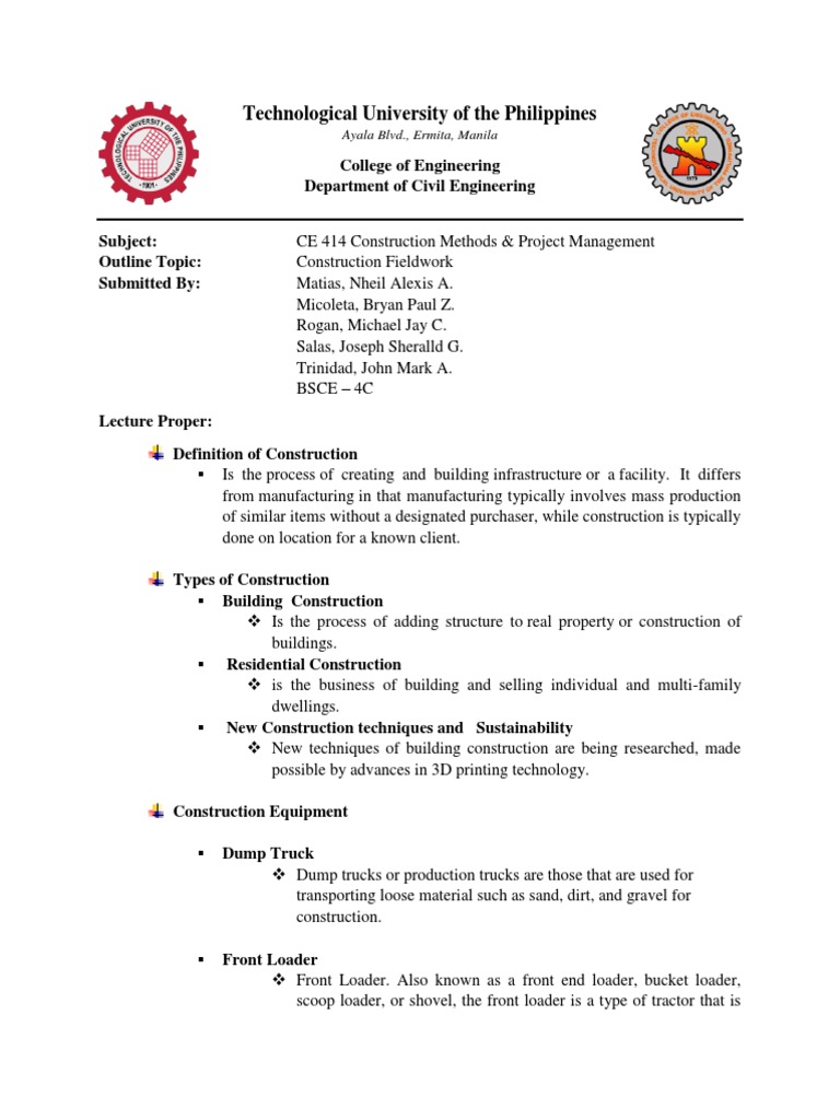 CMPM Written Report | PDF | Construction Bidding | Crane (Machine)