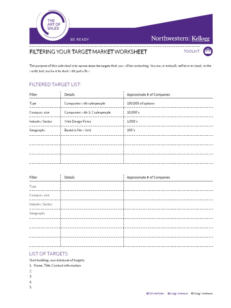 ZPD HDhVEei9LwoRWz3xkg Filtering Your Target Market Worksheet AOS | PDF
