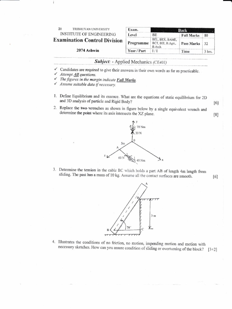 Applied Mechanics PDF | PDF | Acceleration | Force