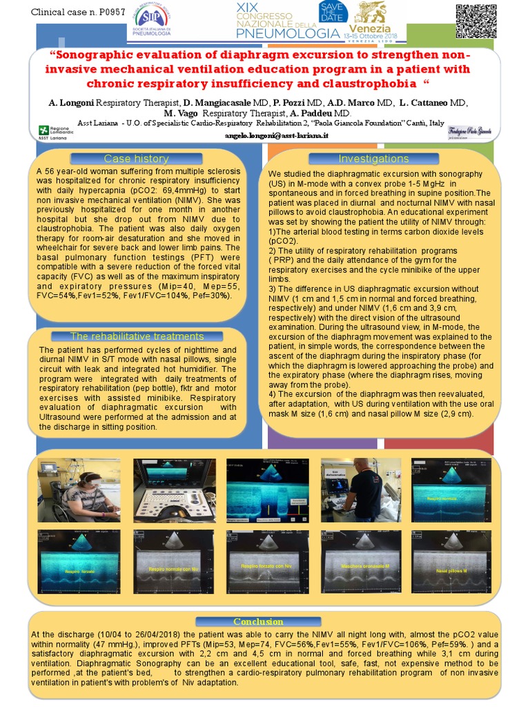 Sonographic evaluation of diaphragm excursion to strengthen non ...