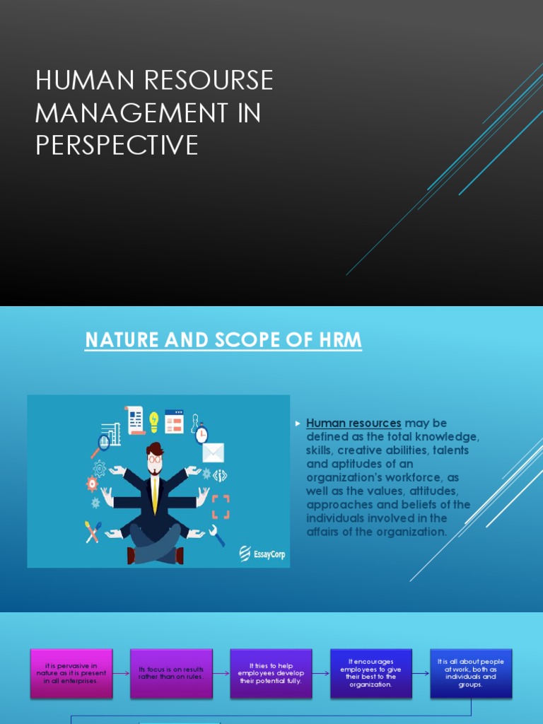 Human Resourse Management in Perspective | PDF | Human Resources ...