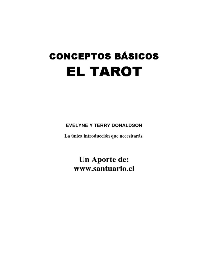 EVELYNE Y TERRY DONALDSON El Tarot PDF | PDF | Tarot | Amor