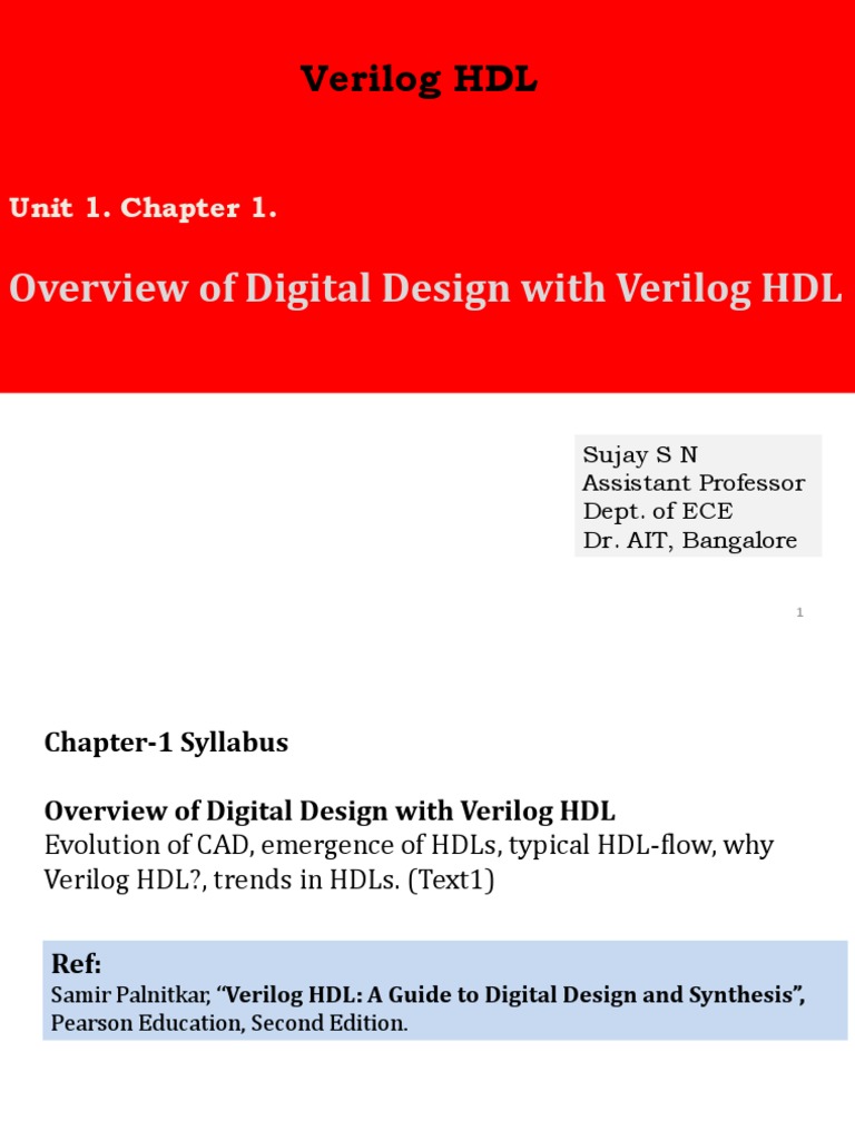 Module 1 Chapter 1 | PDF | Hardware Description Language | Logic Synthesis