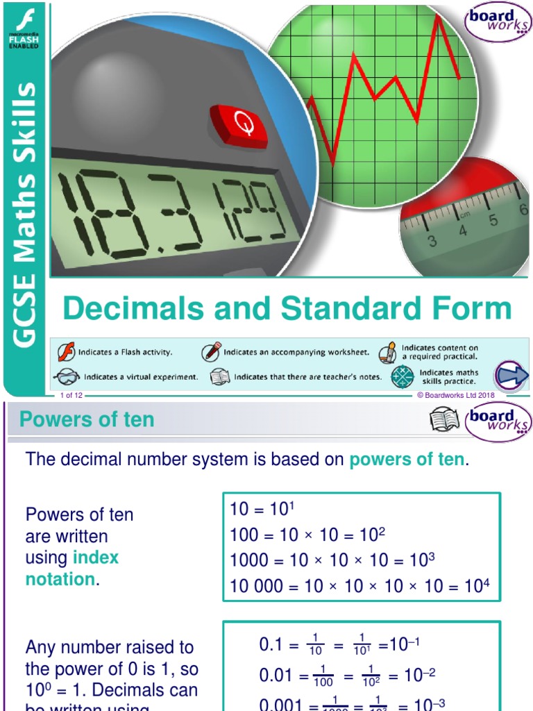 Decimals and Standard Form | PDF | Numbers | Teaching Mathematics