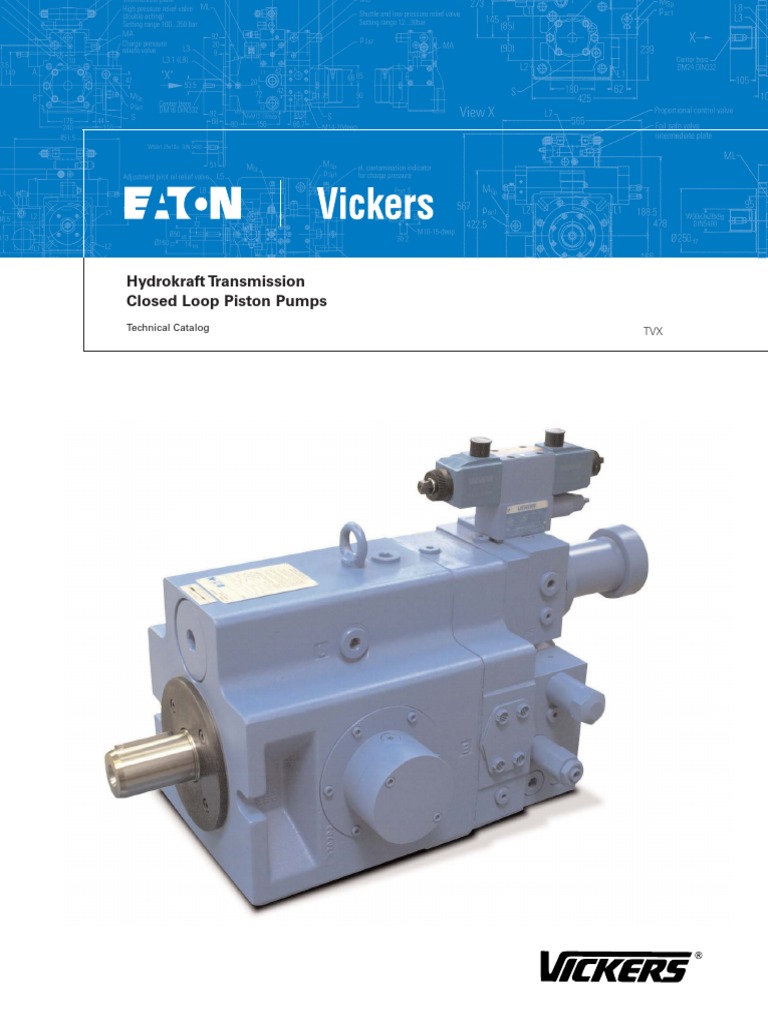 Hydrokraft Transmission Closed Loop Piston Pumps: Technical Catalog TVX ...