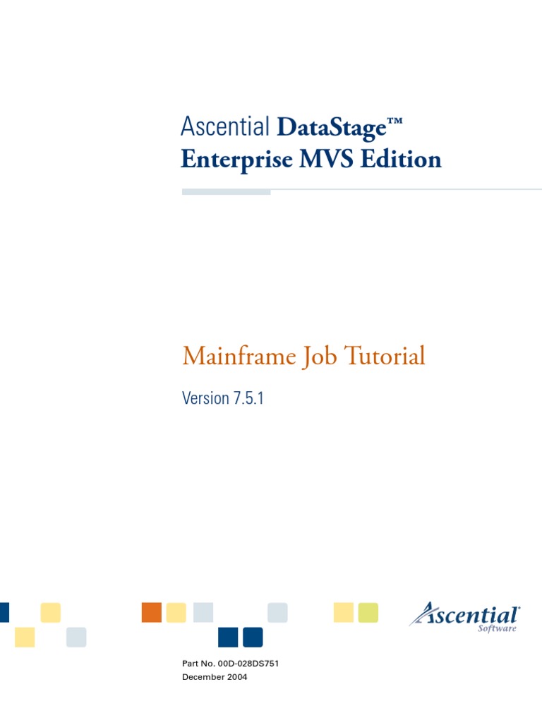 Mainframe Job Tutorial | PDF | Data Warehouse | Databases