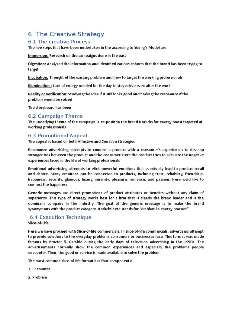 6 - Creative Strategy | PDF | Advertising | Brand