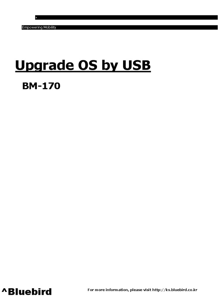 Instrukciya Smeny Obraza OS Pidion BM 170 USB Cable Manual Rev1.0B 0 ...