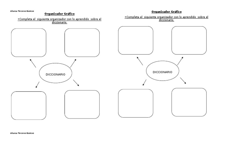 Organizador Gráfico Diccionario | PDF