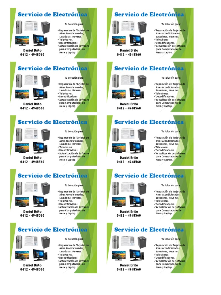 Tarjetas de Presentacion Daniel | PDF | Ingeniería Electrónica | Arquitectura de Computadores