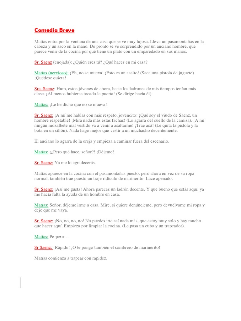 Comedia Breve | PDF