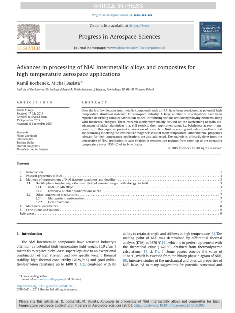 Intermetallic Materials | PDF | Strength Of Materials | Alloy