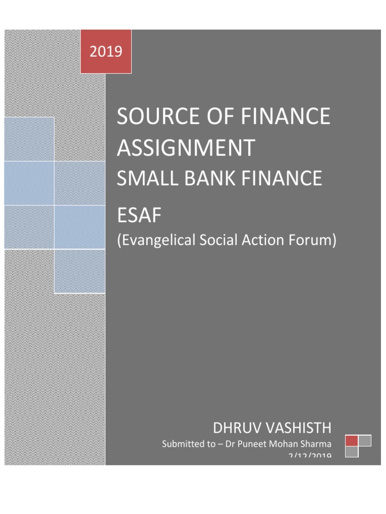 ESAF Small Finance Bank | Microfinance | Banking