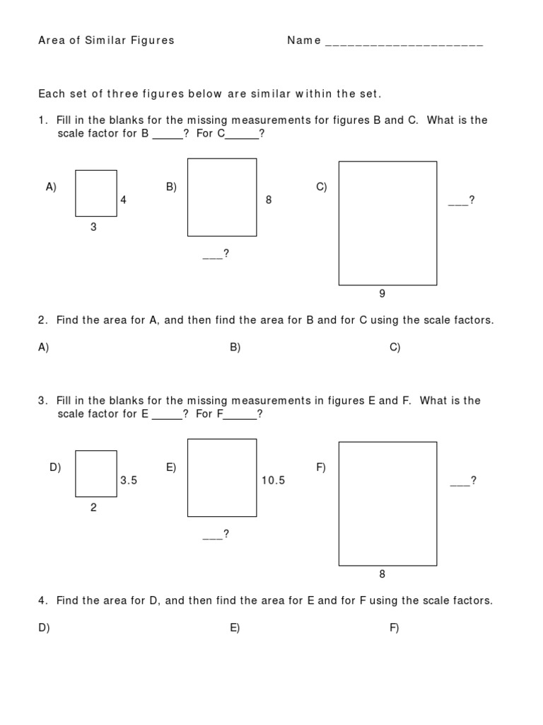Area of Similar Figures | PDF