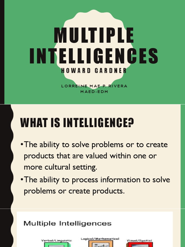 Multiple Intelligences Overview | PDF | Intelligence | Mental Processes