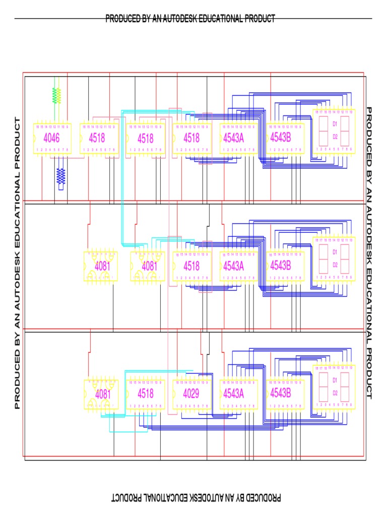 Digital Clock Design Layout | PDF