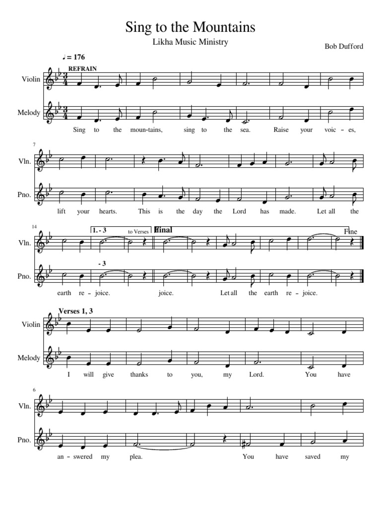 Sing To The Mountains | PDF | Musical Forms | Leisure
