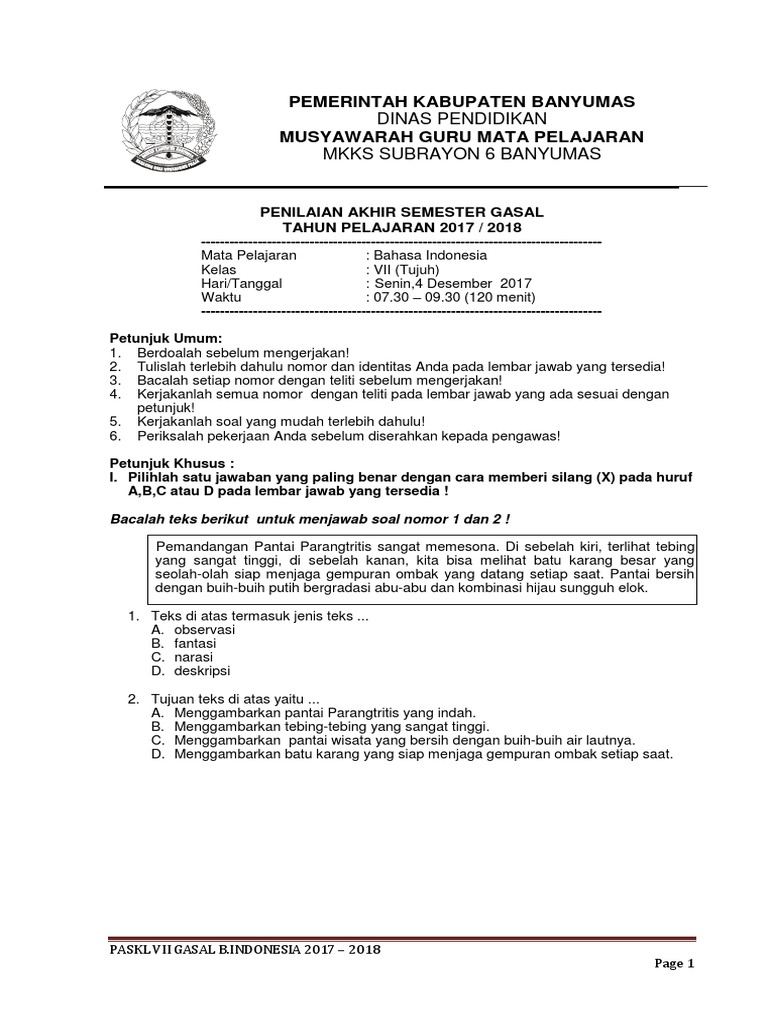 Soal Pas - Edit PDF | PDF