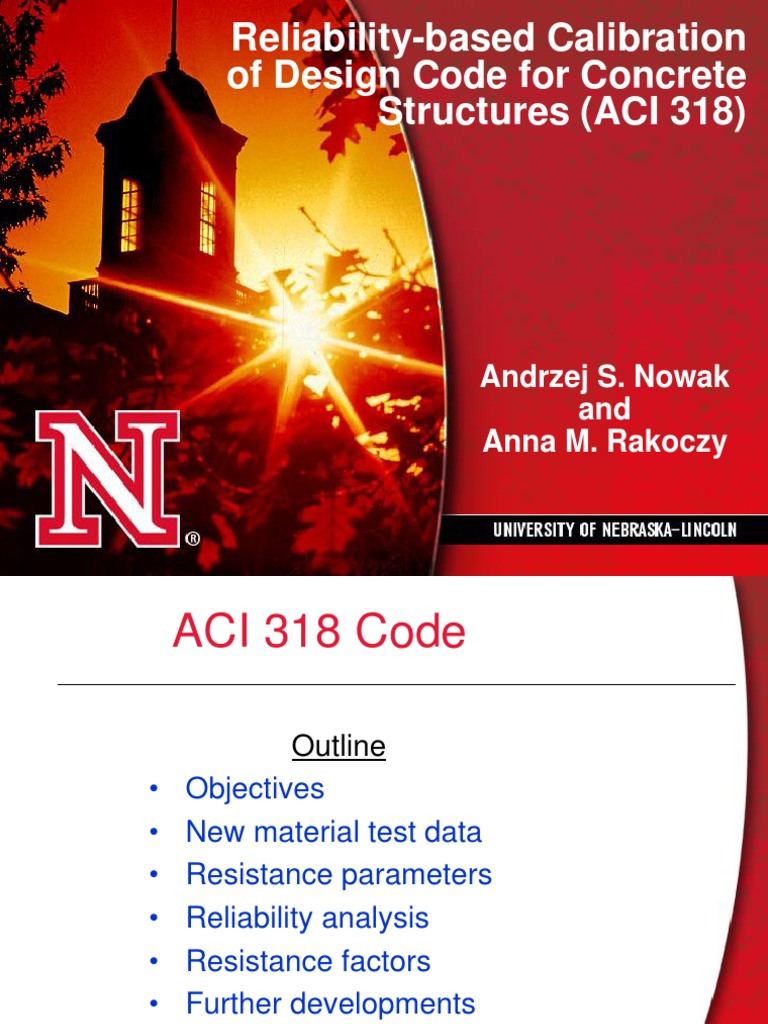 Reliability-Based Calibration of Design Code For Concrete Structures (ACI 318) | PDF ...