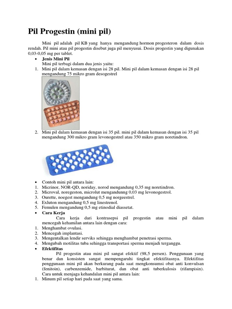 Pil Progestin | PDF