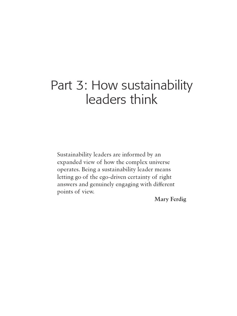 Psychology of Sustainable Leadership | PDF | Leadership | Sustainability