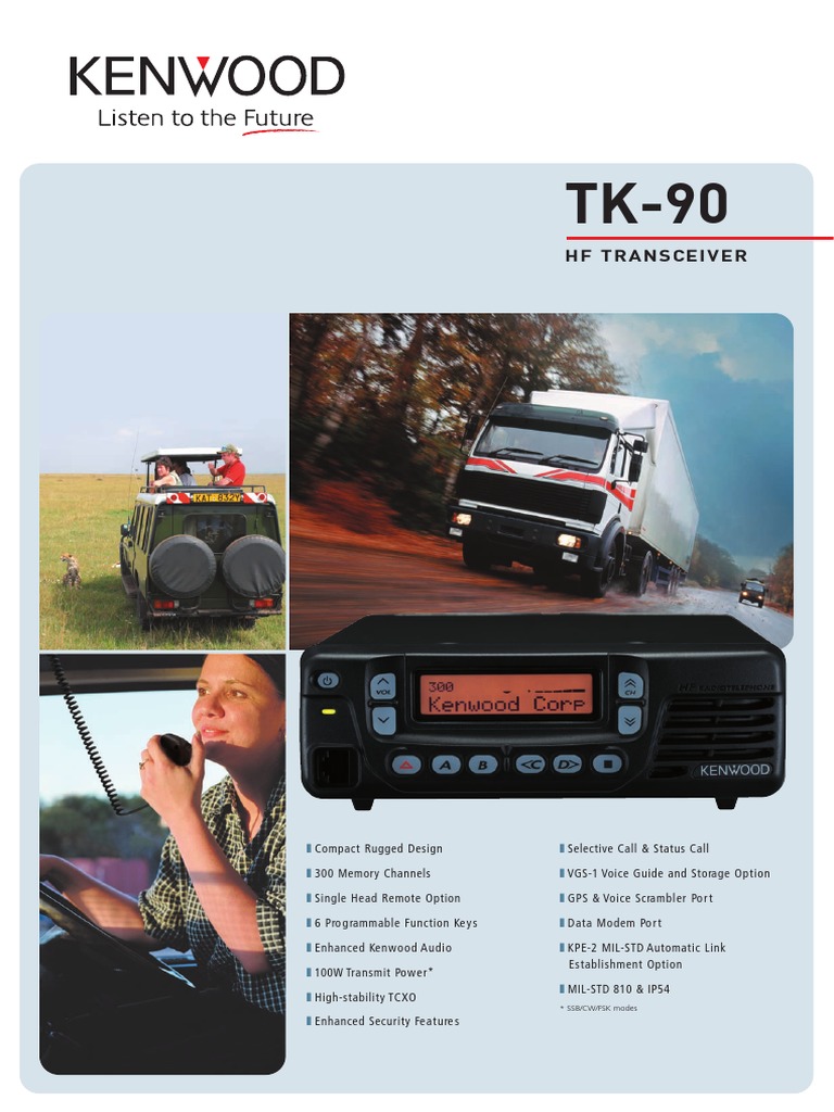 Kenwood TK-90 | PDF | High Frequency | Telecommunications Engineering