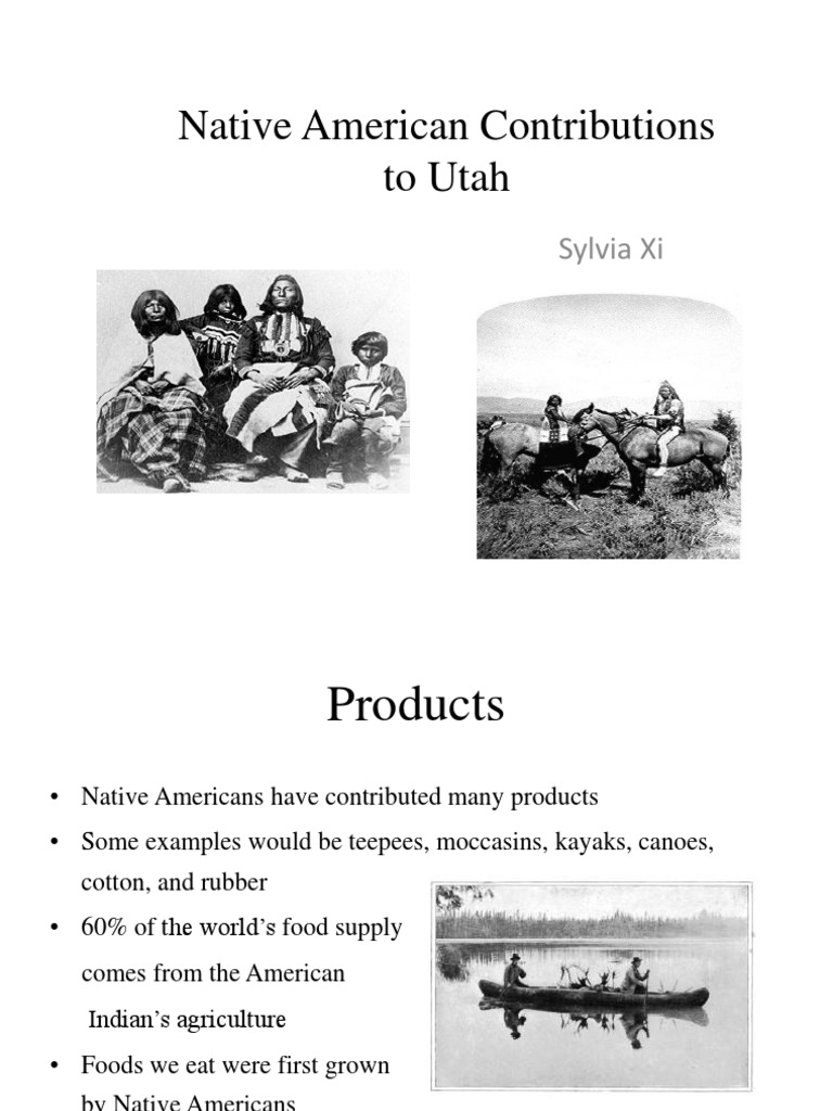 Native American Contributions To Utah | PDF