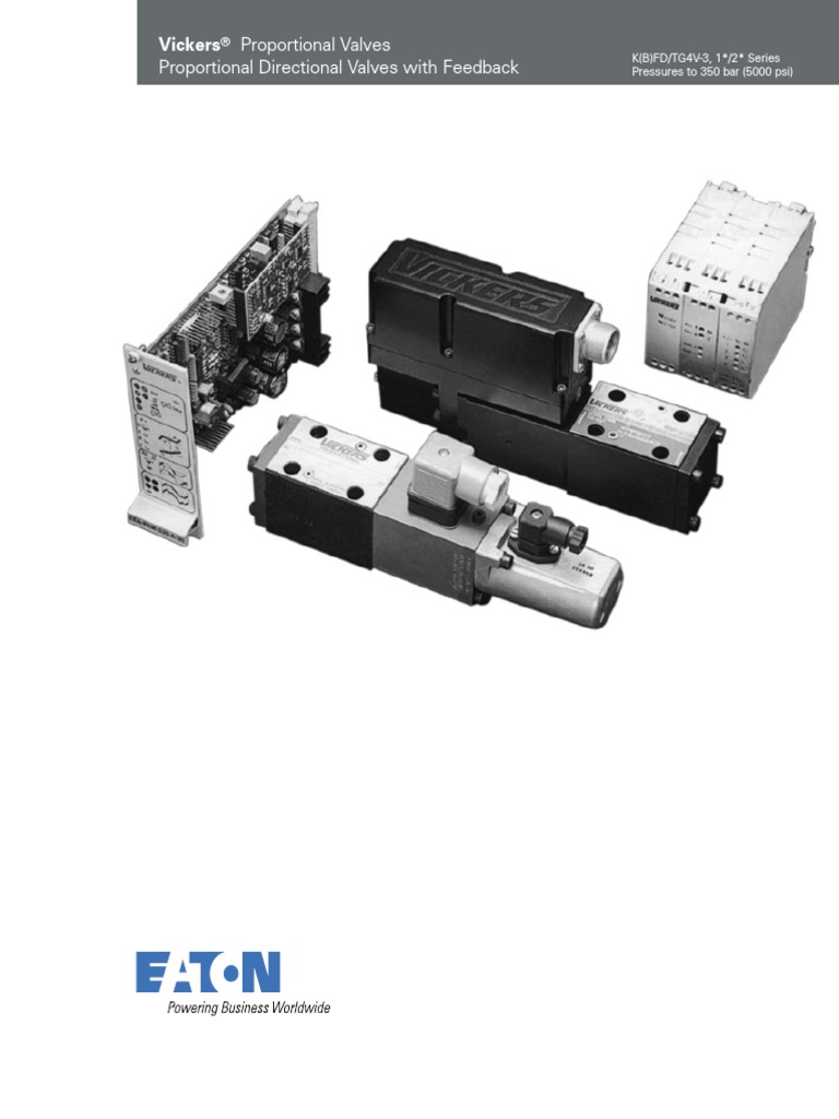 Vickers Valve Kftg4v3kfdg4v3 | PDF | Screw | Electrical Connector