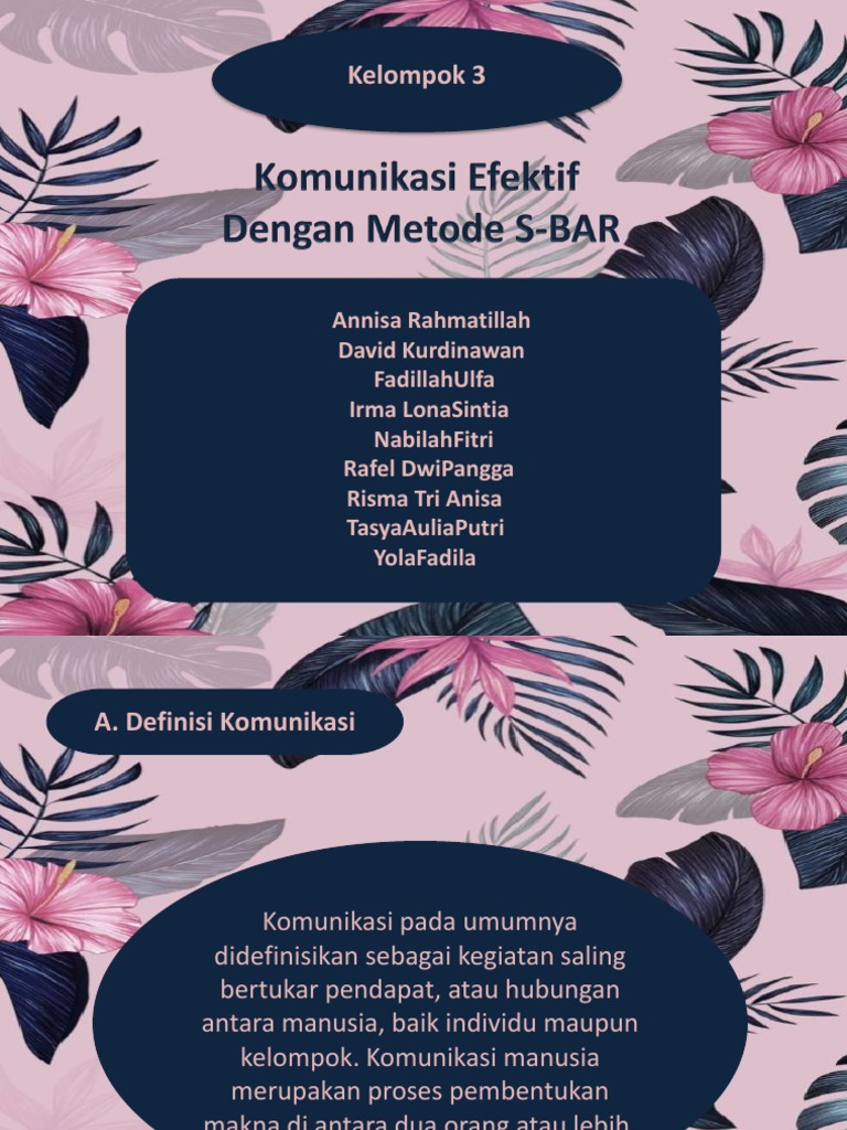 Komunikasi Efektif Dengan Metode S-BAR | PDF