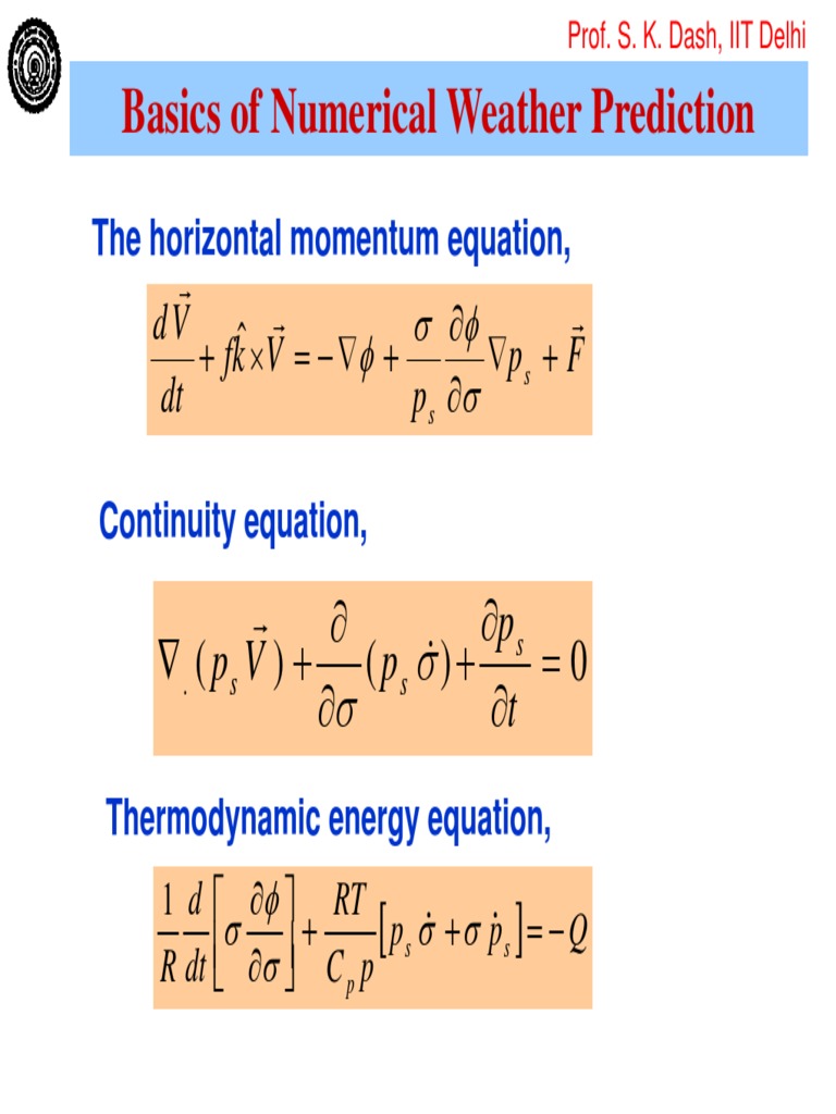 Numerical Weather Prediction | PDF | Weather Forecasting | Numerical ...