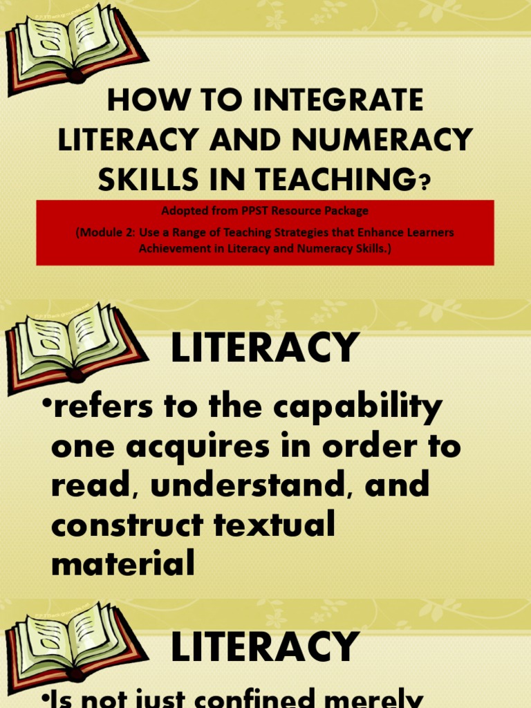How To Integrate Literacy and Numeracy Skills in | PDF | Literacy ...