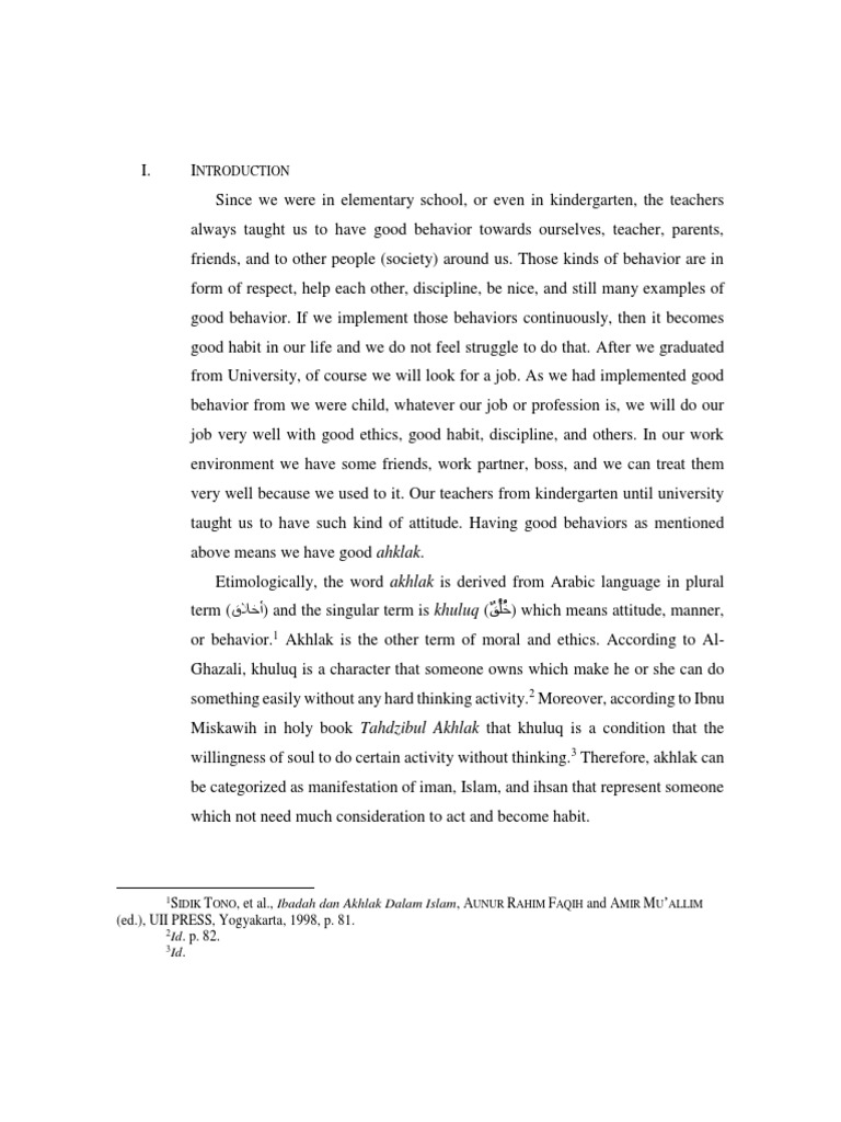 Akhlak in Profession and Friendship | PDF | Profession | Hadith
