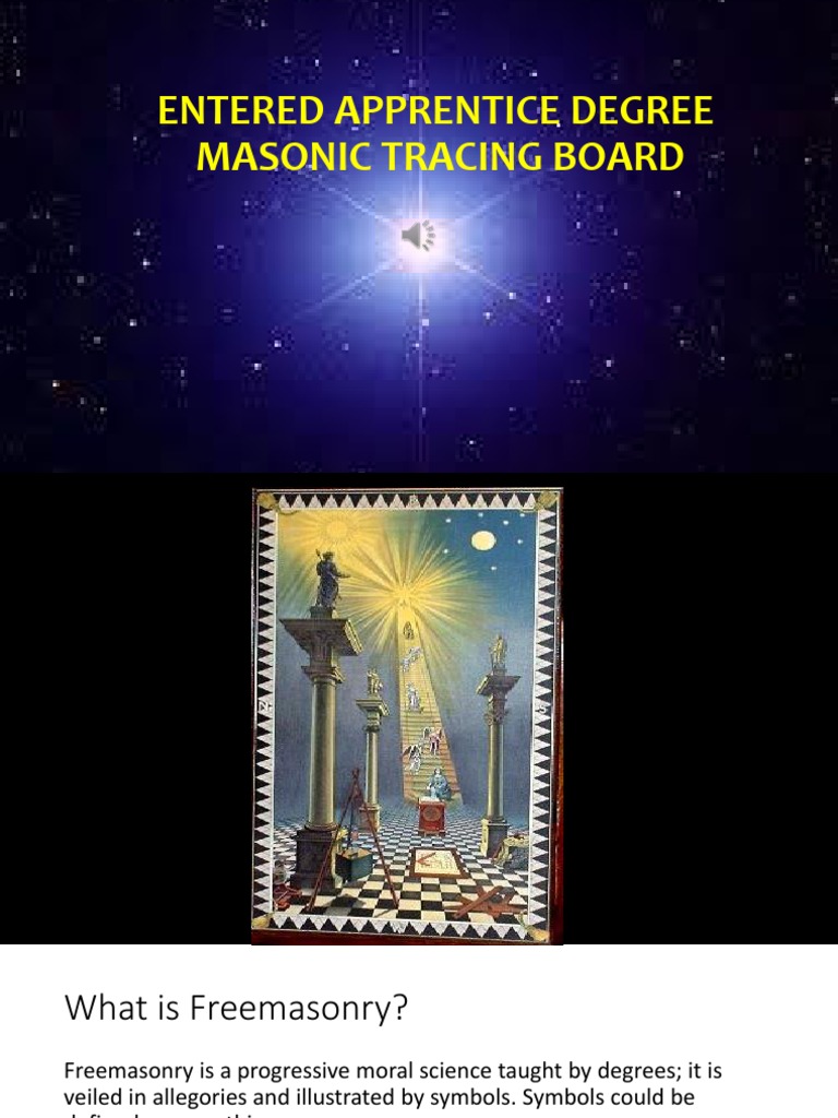 Esoteric Meaning of 1st Degree Masonic Tracing Board | PDF | Allegory ...