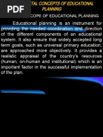 Educational Planning: Concepts & Types | PDF | Planning | Goal